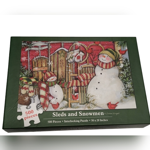 Current | Games | Sleds And Snowmen 50 Pieces Interlocking Puzzle 30x20 ...